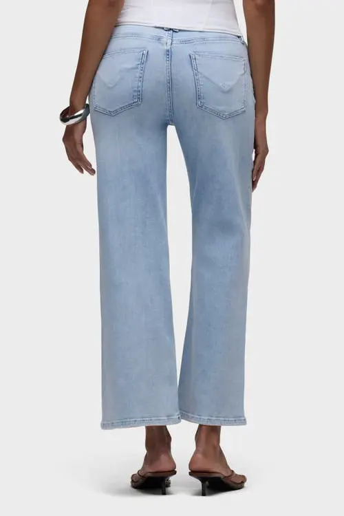 Hudson Jeans Rosie Covered Button Fly Wide Leg