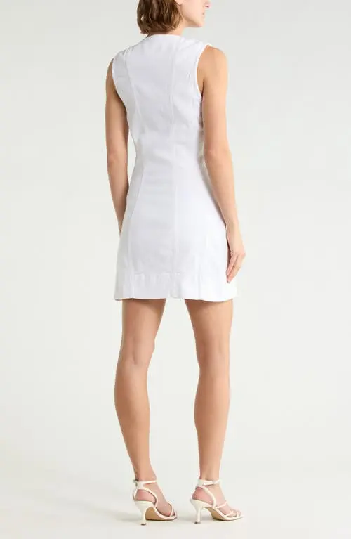 Good American Button Front Denim Mini Dress