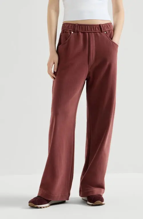 Brunello Cucinelli Cotton Smooth French Terry Trousers