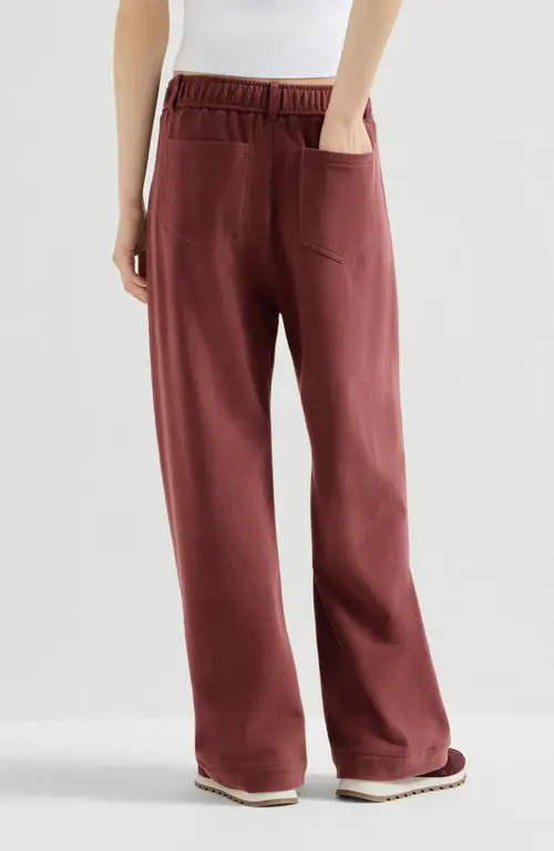 Brunello Cucinelli Cotton Smooth French Terry Trousers
