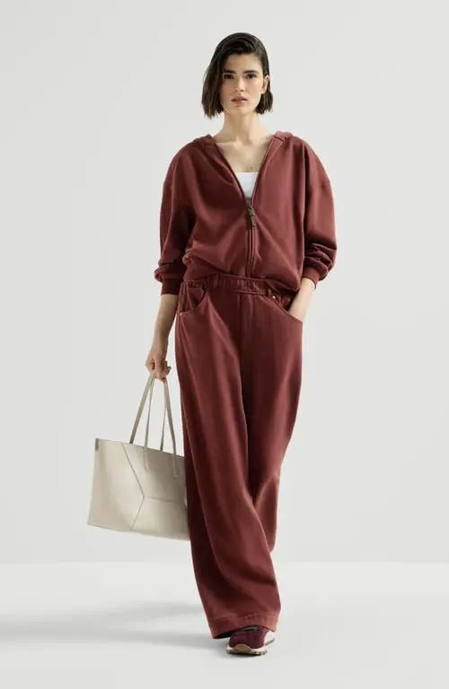 Brunello Cucinelli Cotton Smooth French Terry Trousers