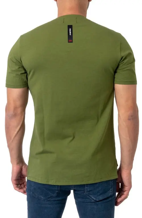 MACEOO Stamped Stretch Cotton Graphic Tee