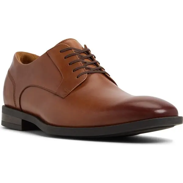 Aldo Teodoro Plain Toe Derby - Cognac