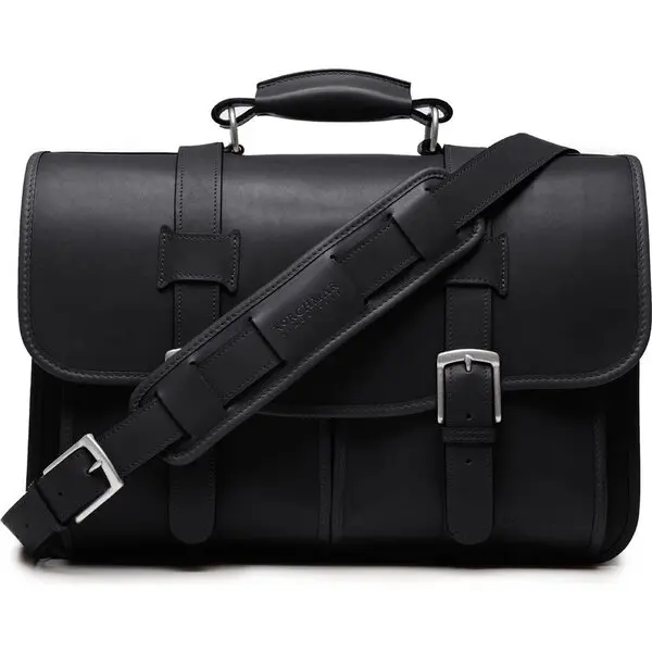 KORCHMAR Garfield Leather Briefcase - Black