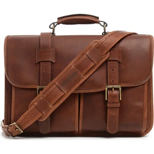 KORCHMAR Garfield Leather Briefcase - Espresso