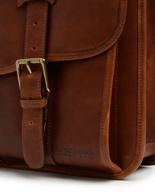 KORCHMAR Garfield Leather Briefcase - Espresso
