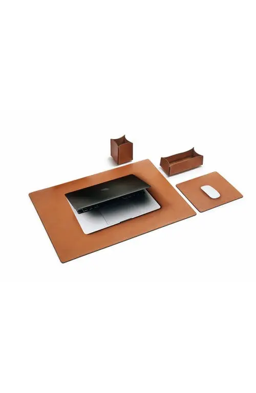KORCHMAR Rushmore Leather Desk Set - Tan
