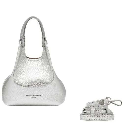 GIANNI CHIARINI Dua Leather Mini Hobo Bag