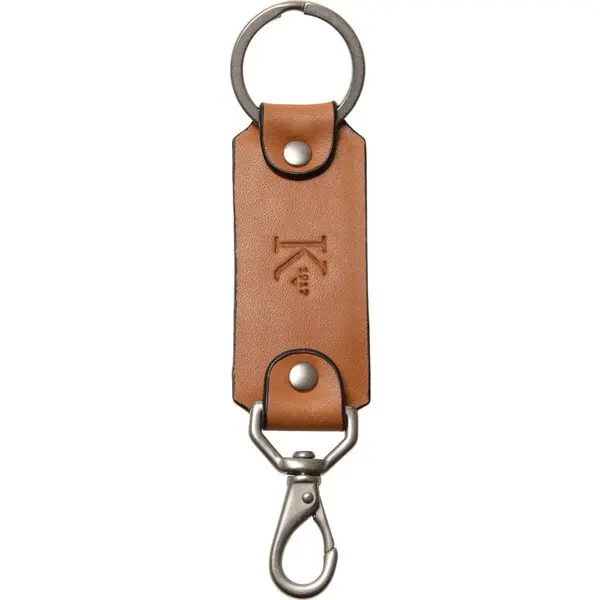 KORCHMAR Preston Leather Swivel Hook Key Chain - Tan