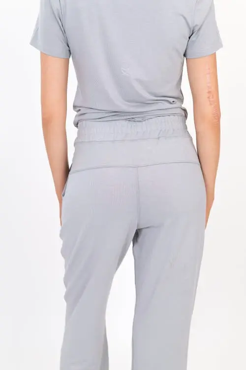 ON/OFF ESSENTIALS The Solace Wide Leg Sweatpant - White