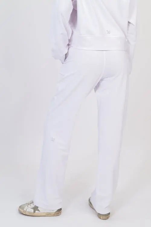 ON/OFF ESSENTIALS The Solace Wide Leg Sweatpant - White