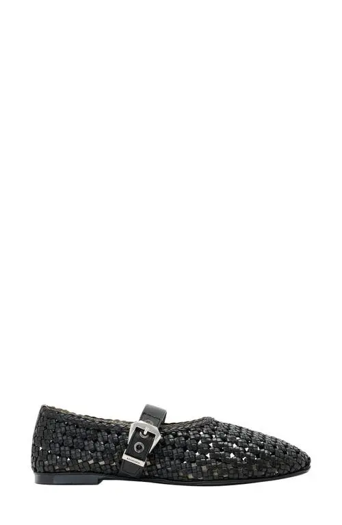 ALLSAINTS Sabine Woven Leather Mary Jane Flat