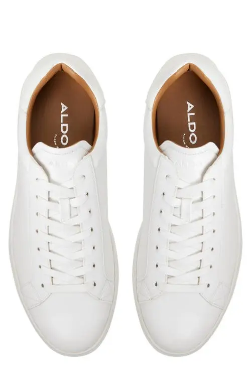 Aldo Todd Faux Leather Lace-up Sneakers - White
