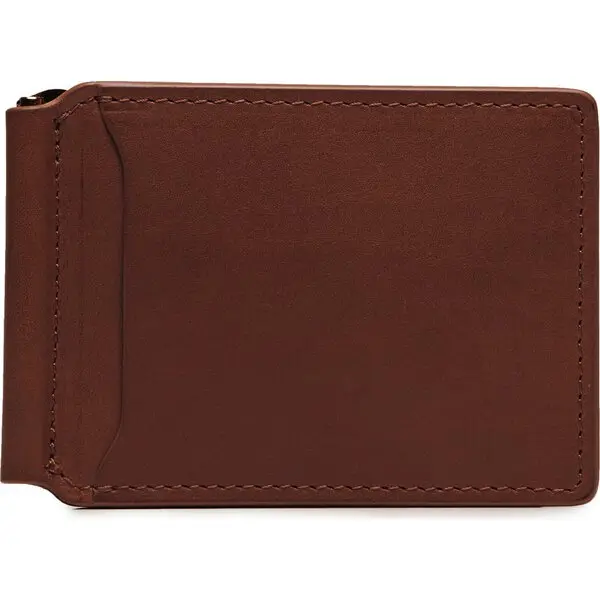 KORCHMAR Spencer Leather Money Clip Wallet - Brown