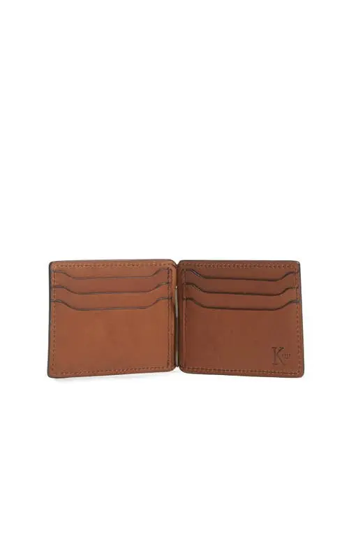 KORCHMAR Spencer Leather Money Clip Wallet - Espresso