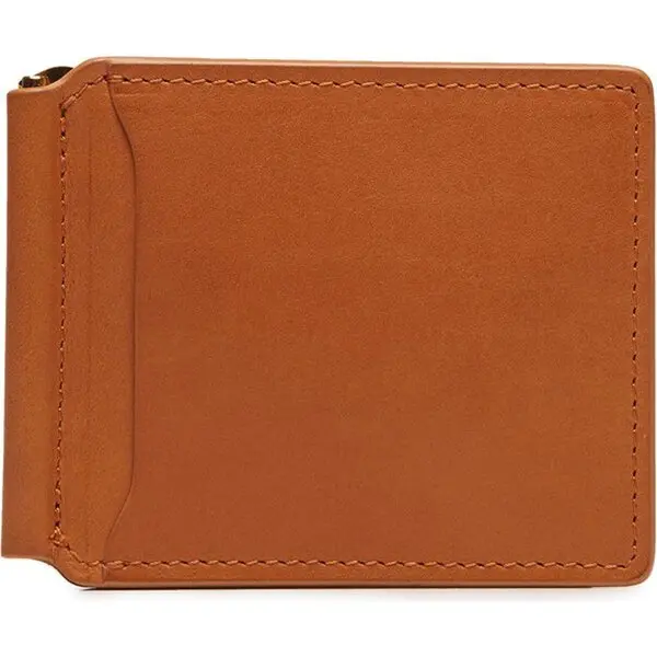 KORCHMAR Spencer Leather Money Clip Wallet - Tan