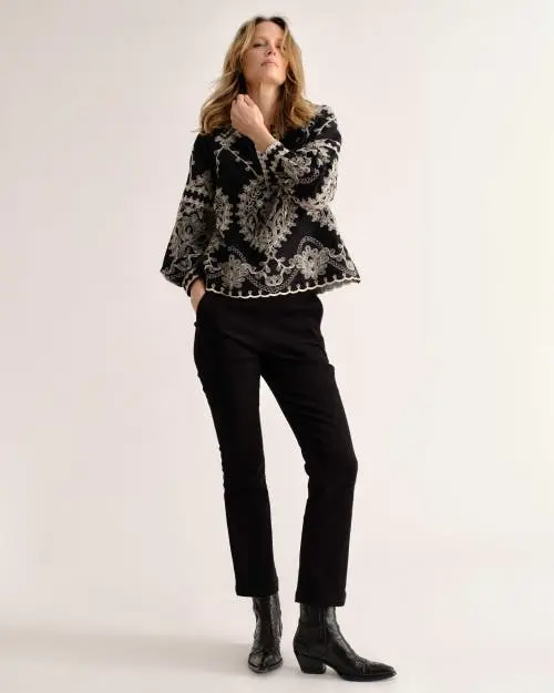 CARTOLINA Ynez Embroidered Top