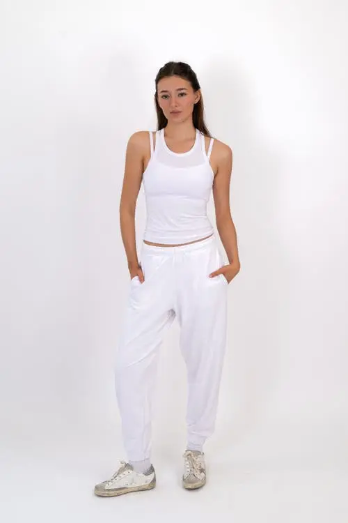 ON/OFF ESSENTIALS The Solace Sweatpant - White