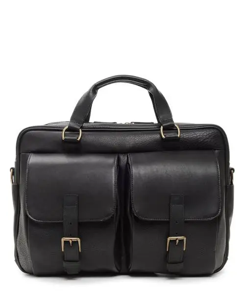 KORCHMAR Barton Leather Briefcase - Black