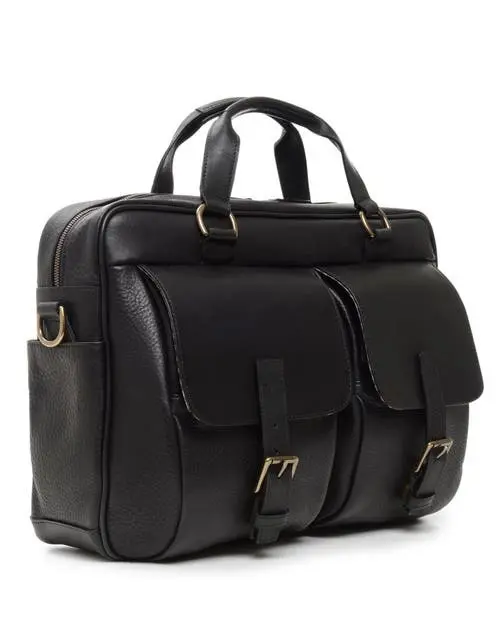 KORCHMAR Barton Leather Briefcase - Black