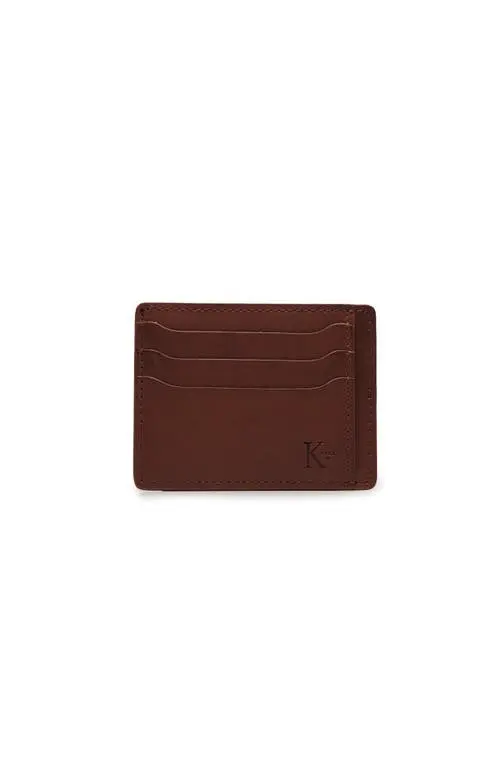 KORCHMAR Knox Slim Leather Wallet - Brown