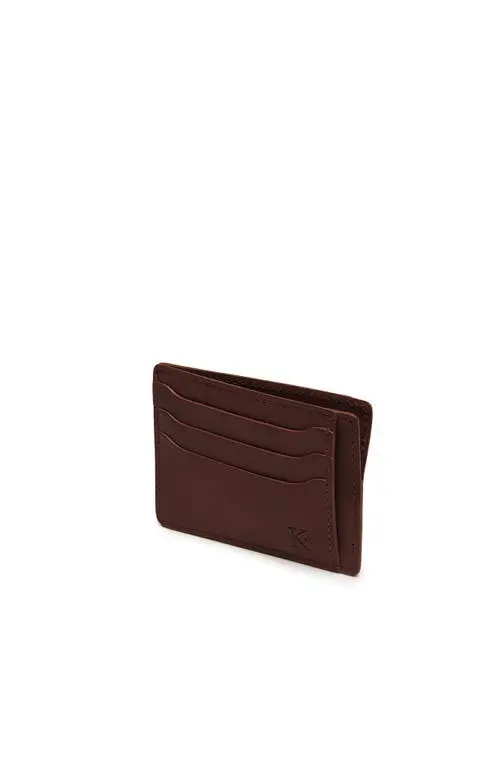 KORCHMAR Knox Slim Leather Wallet - Brown