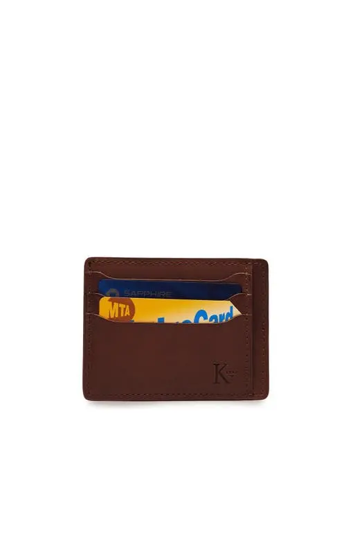 KORCHMAR Knox Slim Leather Wallet - Brown