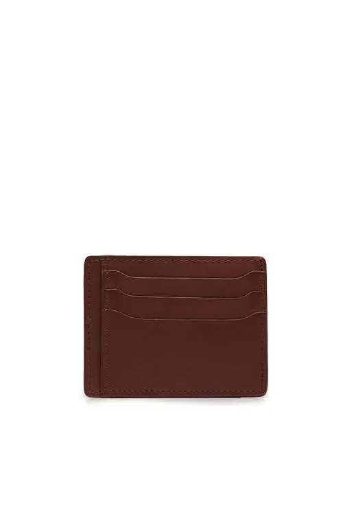 KORCHMAR Knox Slim Leather Wallet - Brown