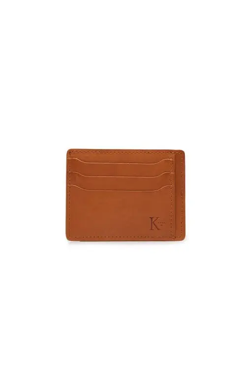 KORCHMAR Knox Slim Leather Wallet - Tan