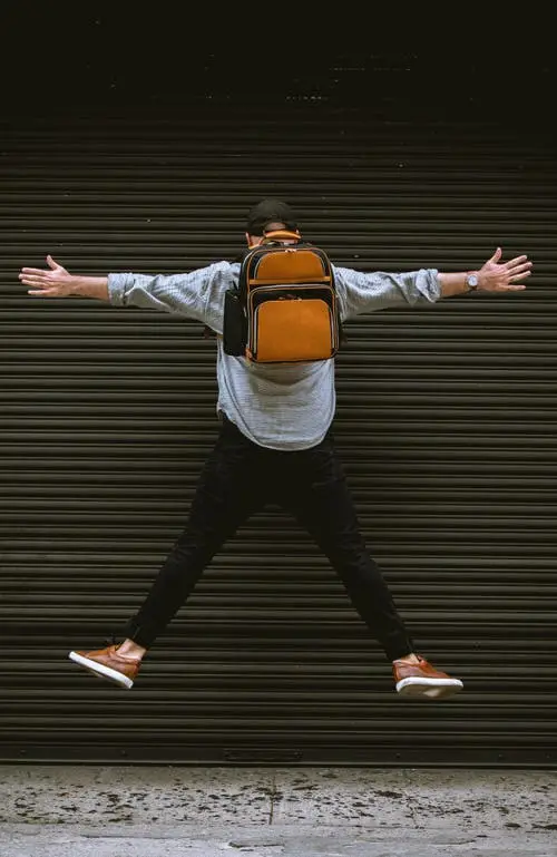 KORCHMAR Mason Workday Ballistic Nylon And Leather Backpack