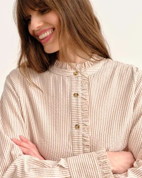 CARTOLINA Percy Seersucker Button Up Shirt