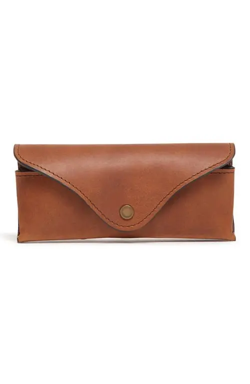 KORCHMAR Salvino Leather Eyeglass Case - Espresso