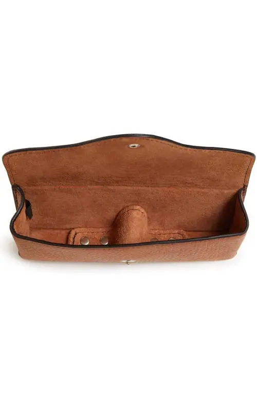 KORCHMAR Salvino Leather Eyeglass Case - Pebbled Tan