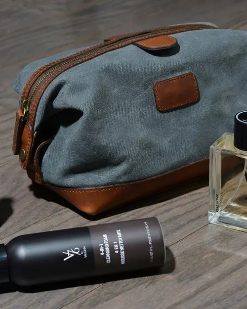 KORCHMAR Ryder Waxed Canvas Dopp Kit - Grey
