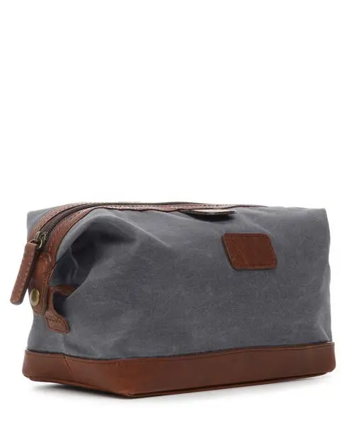 KORCHMAR Ryder Waxed Canvas Dopp Kit - Grey