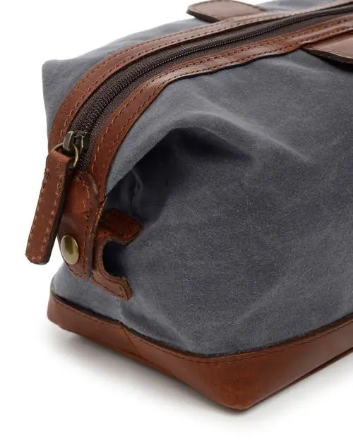 KORCHMAR Ryder Waxed Canvas Dopp Kit - Grey