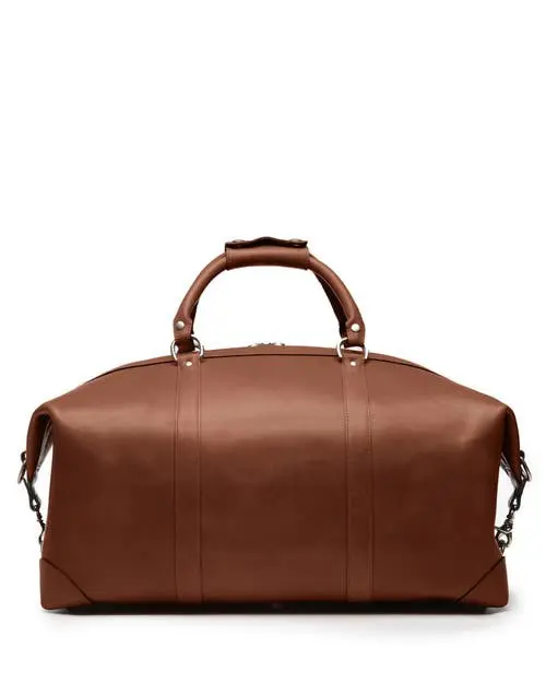 KORCHMAR Twain 22" Leather Weekender - Brown