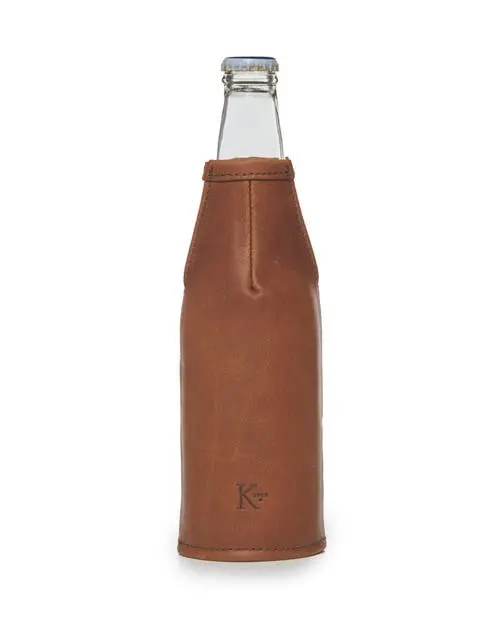KORCHMAR Dale Leather Beverage Coozie - Espresso