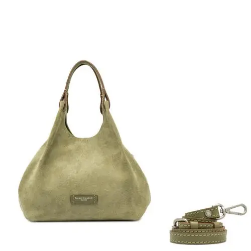 GIANNI CHIARINI Dua Leather Mini Hobo Bag - Light-green