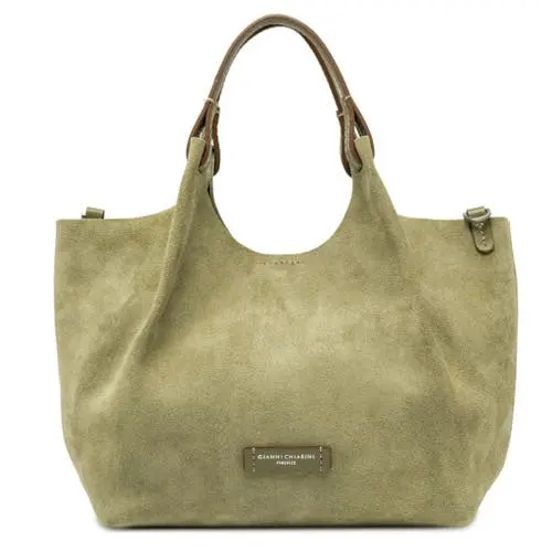 GIANNI CHIARINI Dua Leather Mini Hobo Bag - Light-green