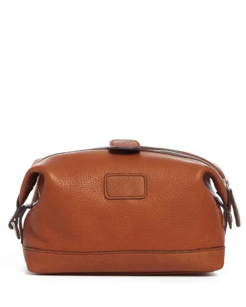 KORCHMAR Ryder Leather Dopp Kit - Pebbled Tan