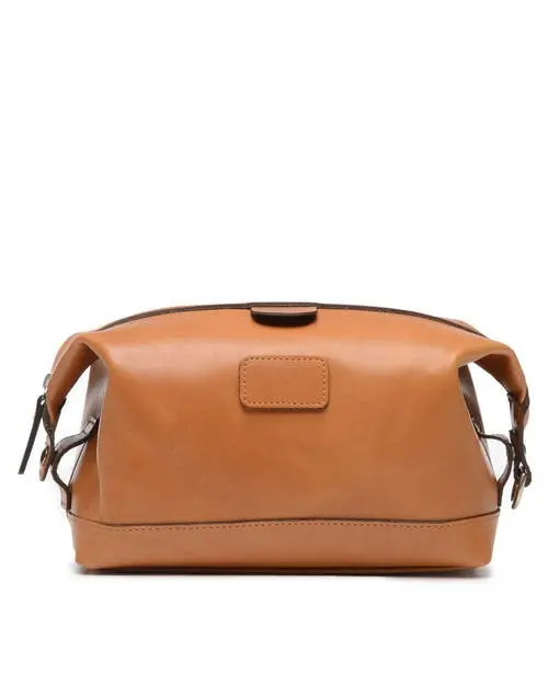 KORCHMAR Ryder Leather Dopp Kit - Tan