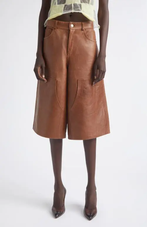 HAIKURE Legacy Leather Bermuda Shorts
