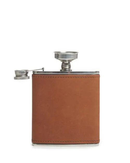 KORCHMAR Arlo Leather-wrapped Hip Flask