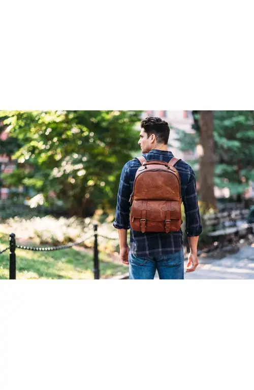 KORCHMAR Lewis Heritage Leather Backpack - Espresso