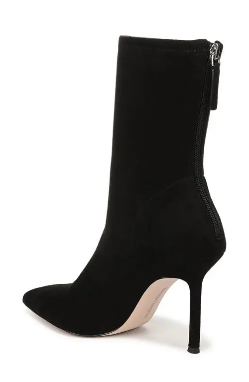 FAVORITE DAUGHTER Ryder Pointed Toe Stiletto Sock Bootie - Black