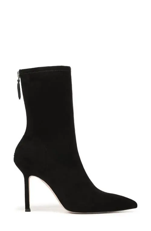 FAVORITE DAUGHTER Ryder Pointed Toe Stiletto Sock Bootie - Black