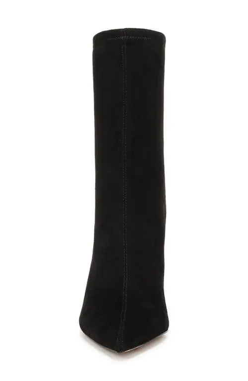 FAVORITE DAUGHTER Ryder Pointed Toe Stiletto Sock Bootie - Black