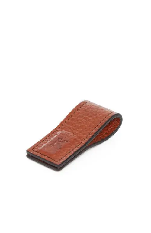 KORCHMAR Edison Leather Cord Wrapperlarge - Pebbled Tan