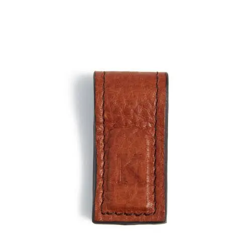 KORCHMAR Edison Leather Cord Wrapperlarge - Pebbled Tan